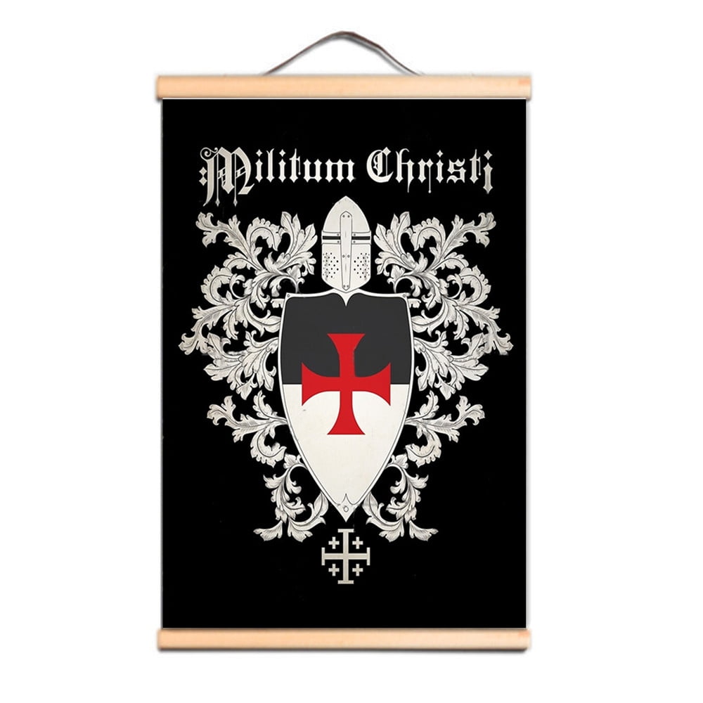 Masonic Knights Templar Scroll Posters with Solid Wood Axis Vintage ...