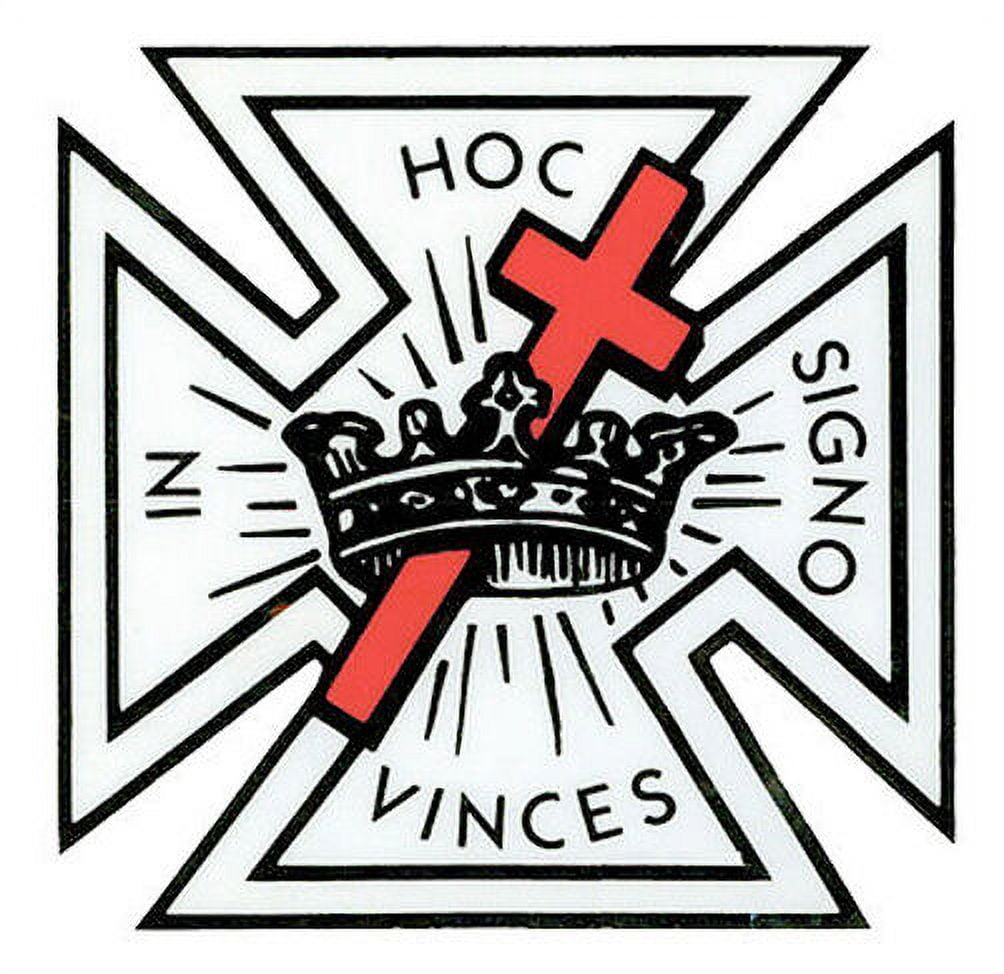 Masonic Knights of Templar Car Window Sticker Decal - Freemasons Car ...