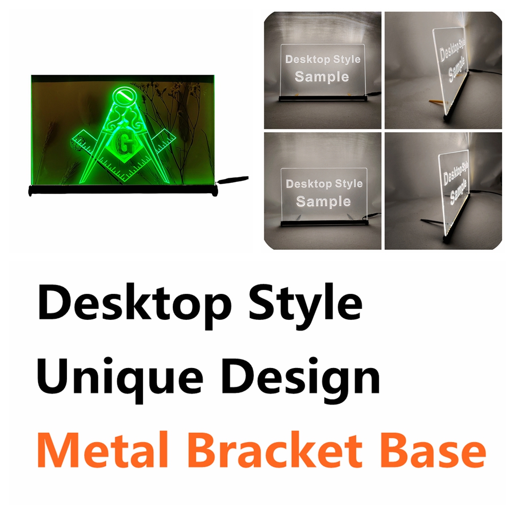 Masonic Mason Freemason Emblem Vintage LED Neon Sign-Posters,3DCarving ...