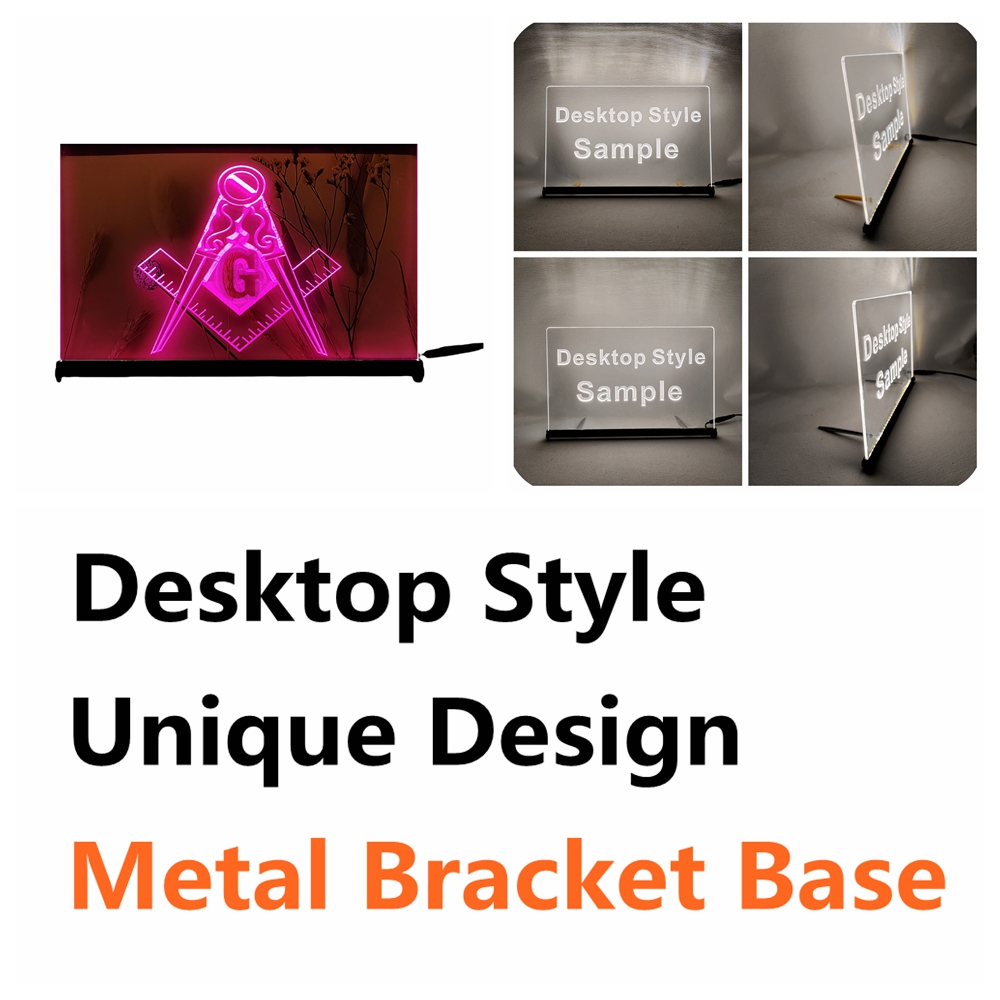 Masonic Mason Freemason Emblem Vintage LED Neon Sign-Posters,3DCarving ...