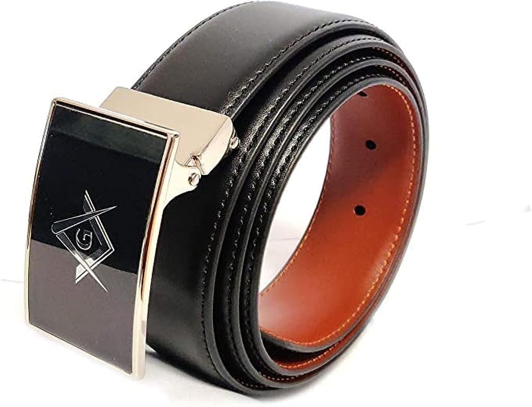 Masonic Men's Belt - Men's Reversible Belt in Black and Tan Colors ...