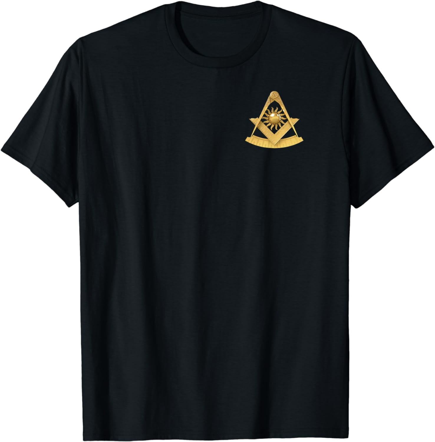 Masonic Past Master Emblem Jewel Square & Compass Freemason T-Shirt ...