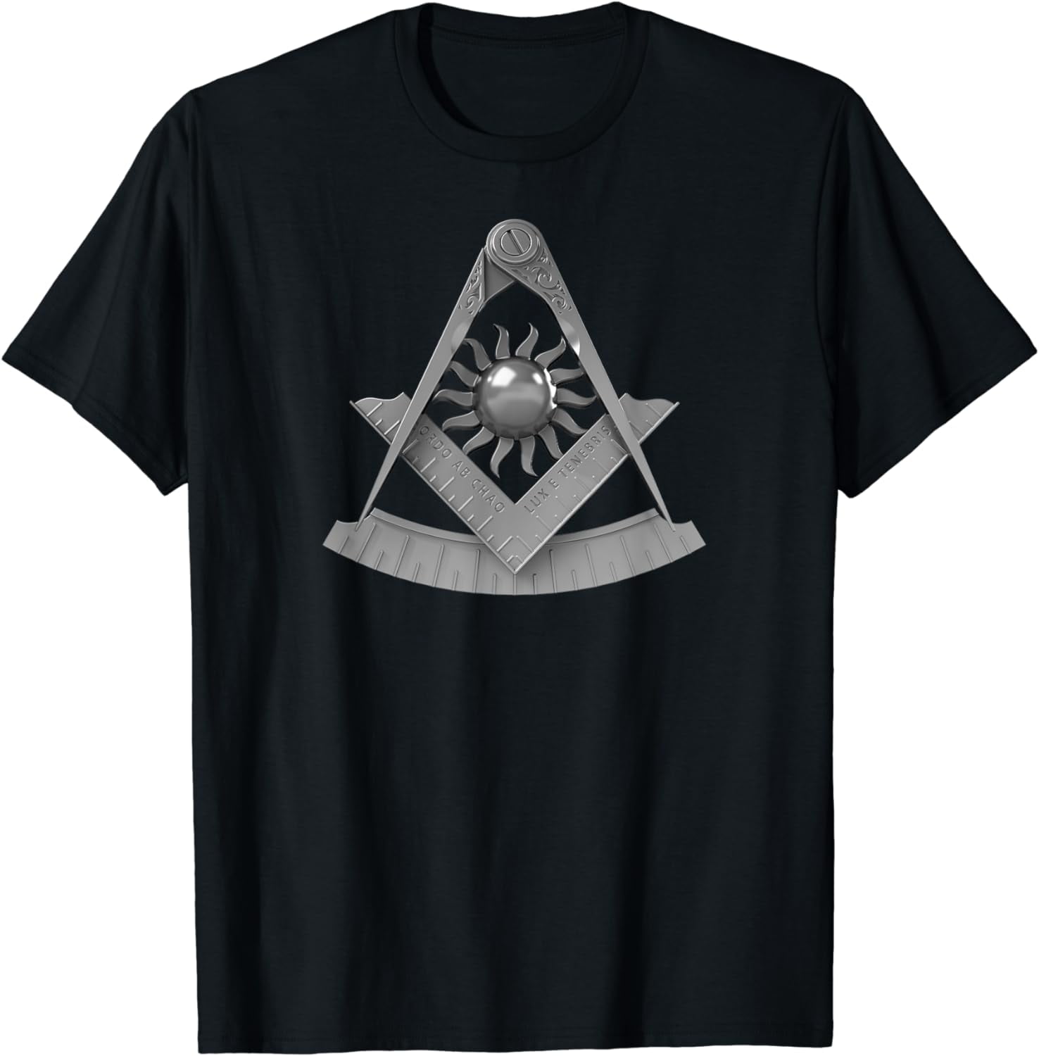 Masonic Past Master Emblem Square & Compass Freemason T-Shirt - Walmart.com
