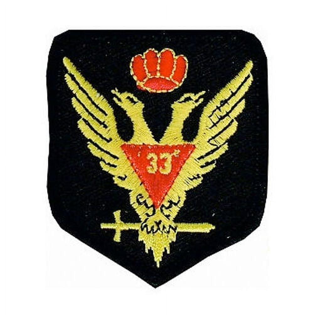 Masonic Patch Scottish Rite Wings Up 33rd Degree Freemasons Double ...