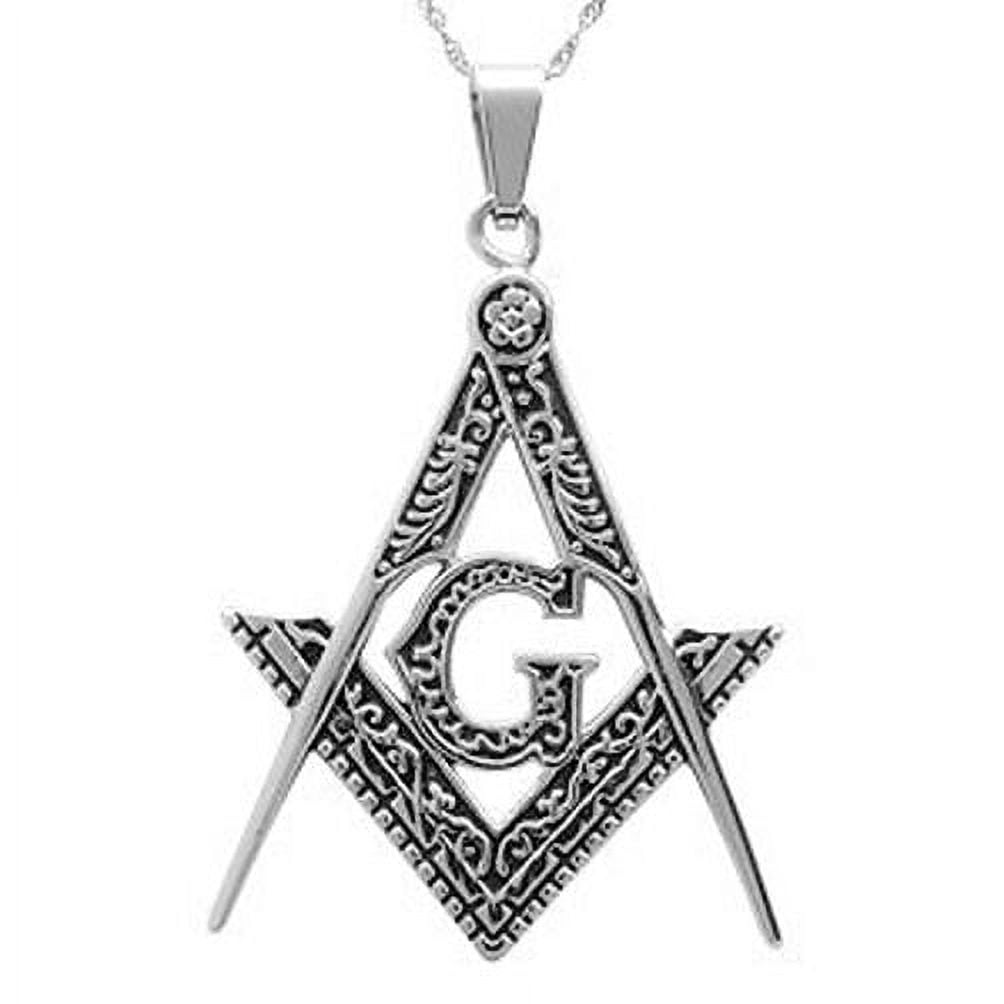 Masonic Pendant - Stainless steel carved inner design - Pendants For ...
