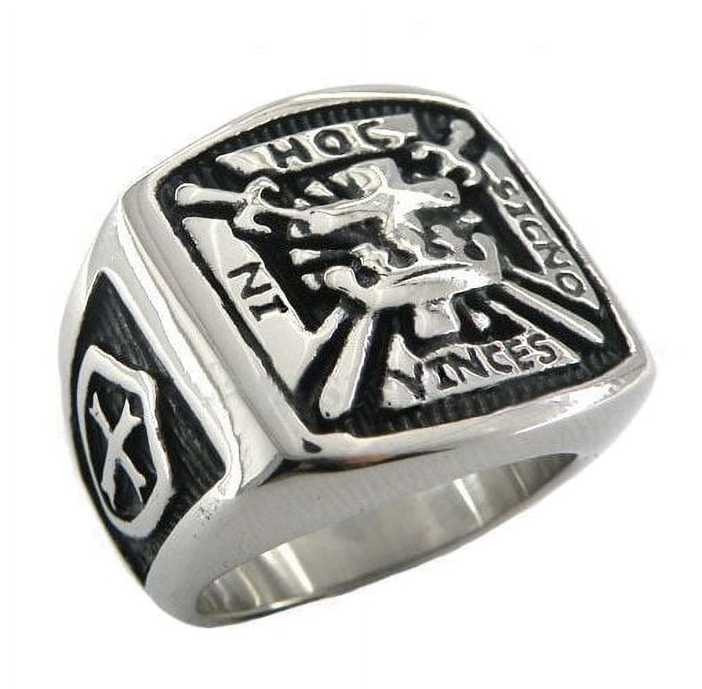 Masonic Rings In Hoc Signo Vinces Knights of Templar Freemason Cross ...