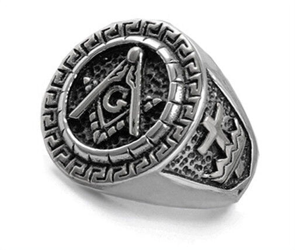 Masonic Rings Stainless Steel Masonic Ring with Knights of Templar ...