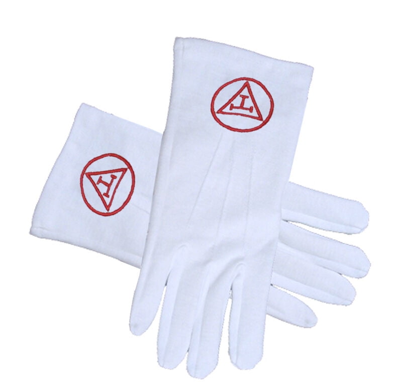 Masonic Royal Arch - York Rite Triple Tau Red Symbol Cotton White ...