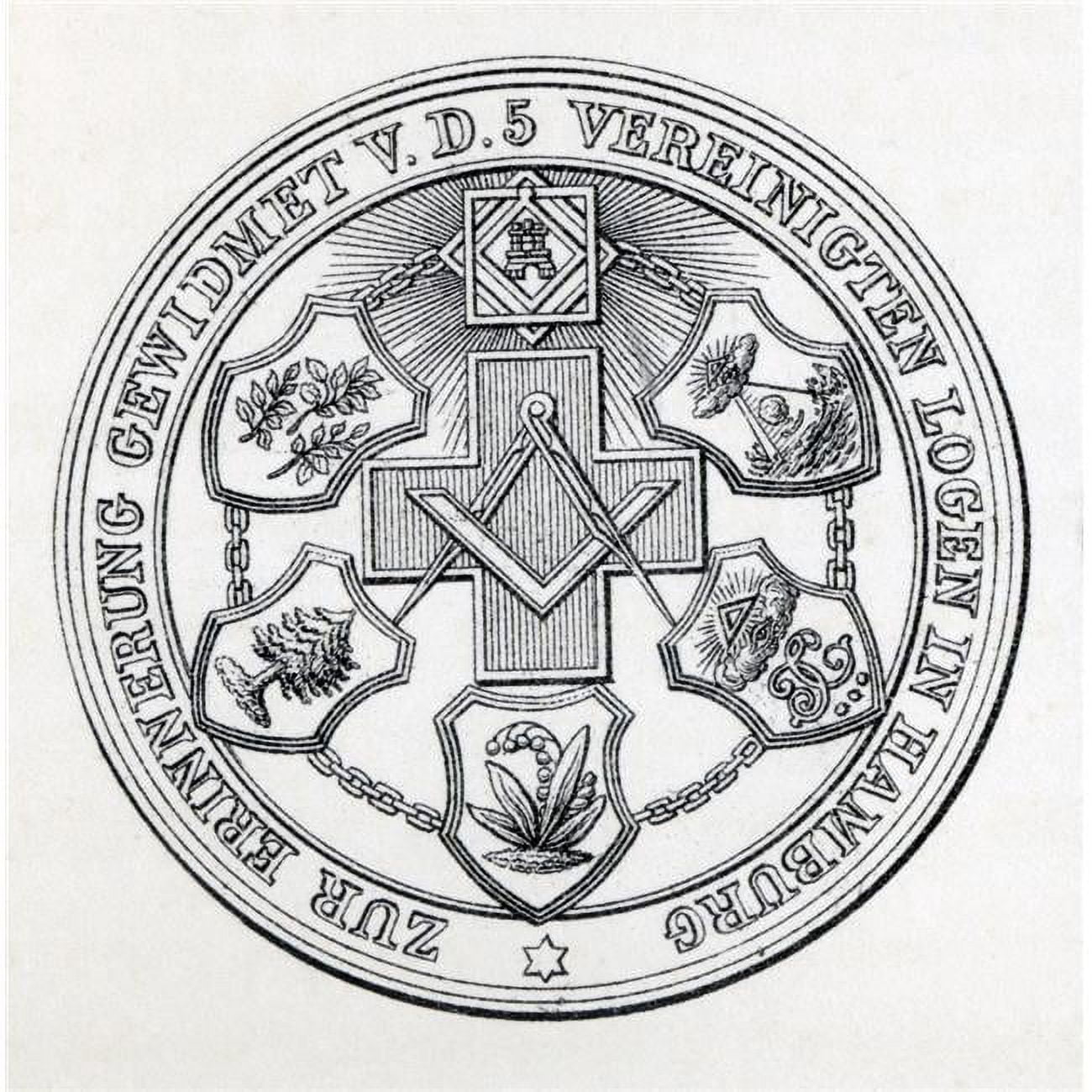 Masonic Seal Engraving From the Book the History of Freemasonry Volume ...