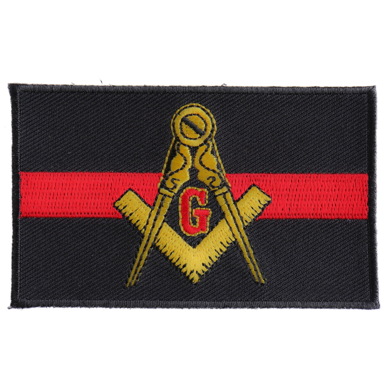 Masonic Thin Red Line For Fire Fighters Iron on Patch - Walmart.com