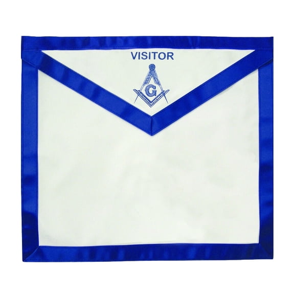 Masonic Visitor Apron Blue Lodge. Freemason Compass Square Mason All ...