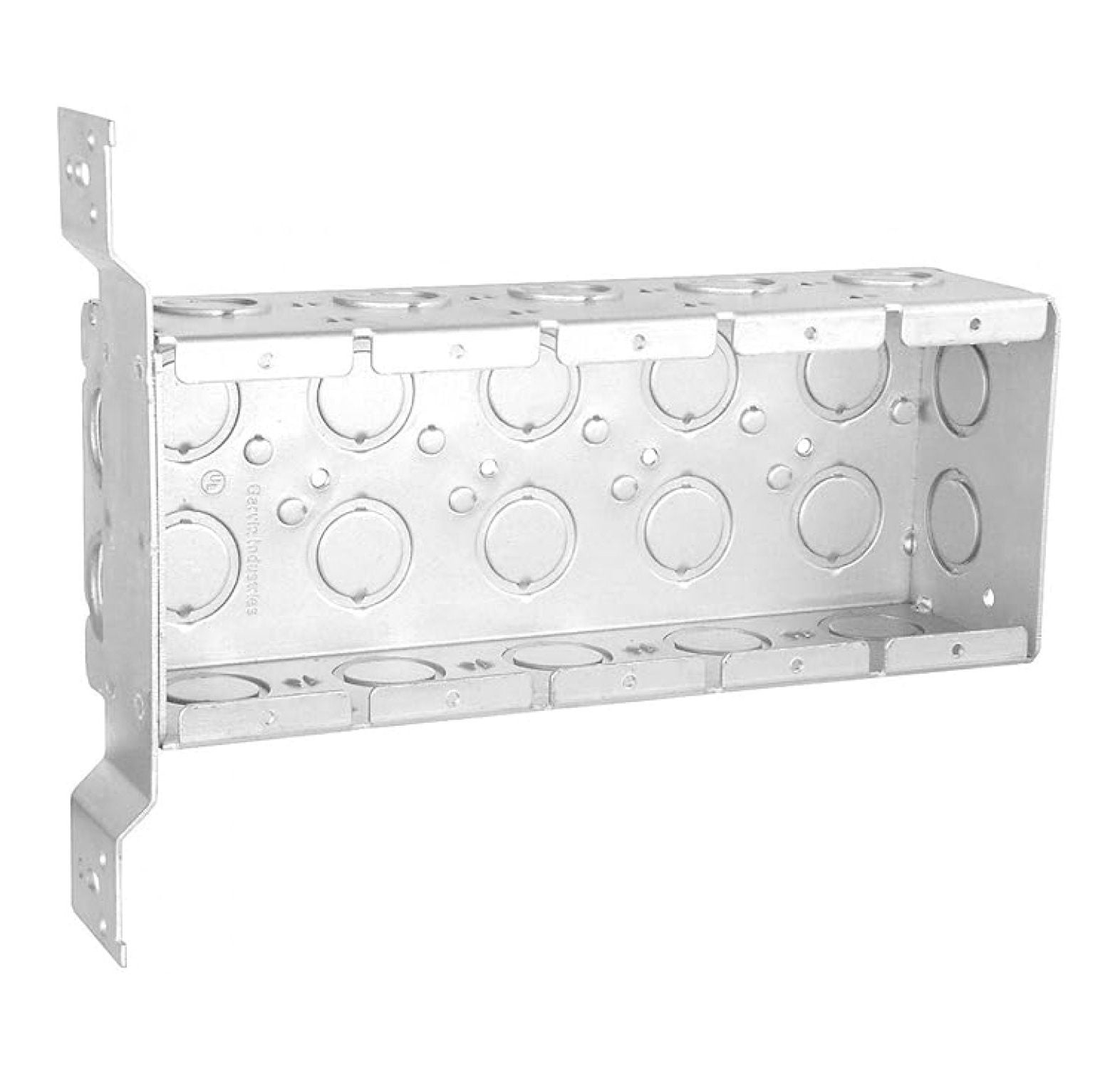 Masonry Box 5 Gang - Galvanized Steel Electrical Boxes with Bracket - 2 ...