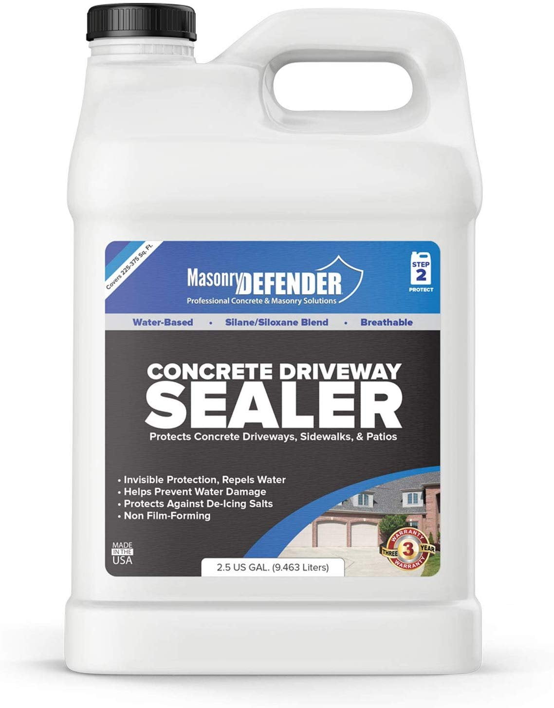Masonry Defender Water-Based Penetrating Concrete Sealer for Driveways ...