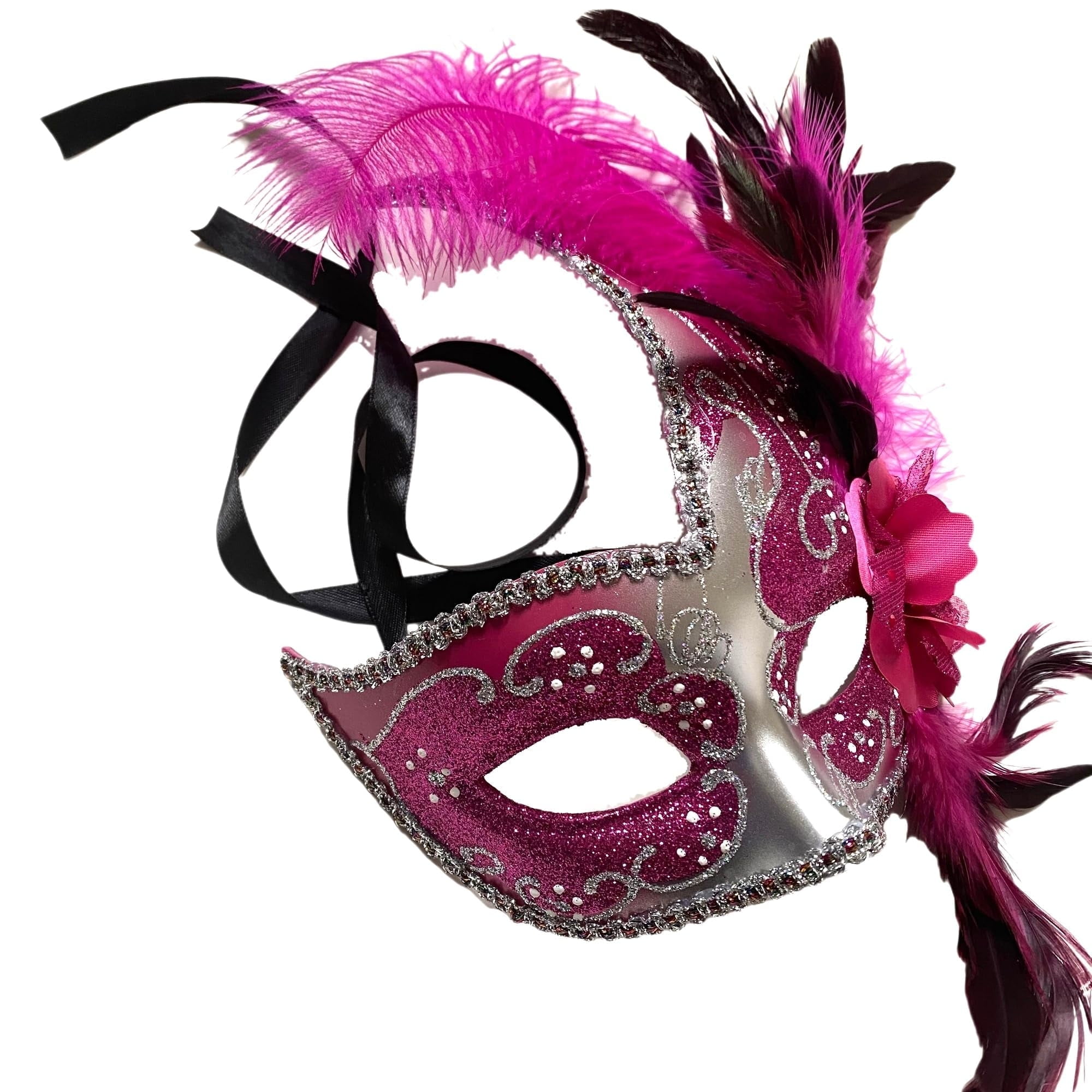 MasqStudio Brocade Lace Masquerade Ball Mask Burlesque Mardi Gras ...
