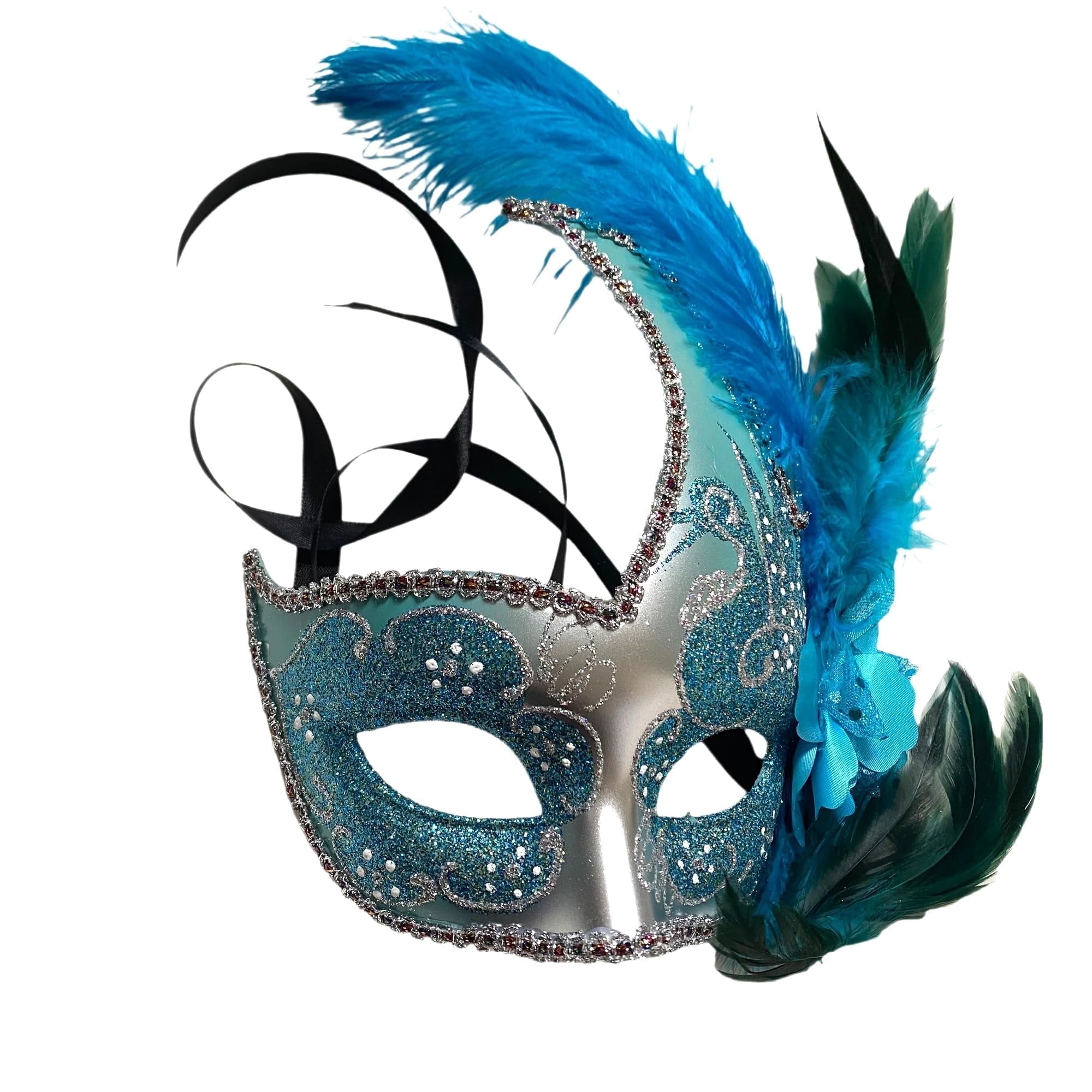MasqStudio Brocade Lace Masquerade Ball Mask Burlesque Mardi Gras ...