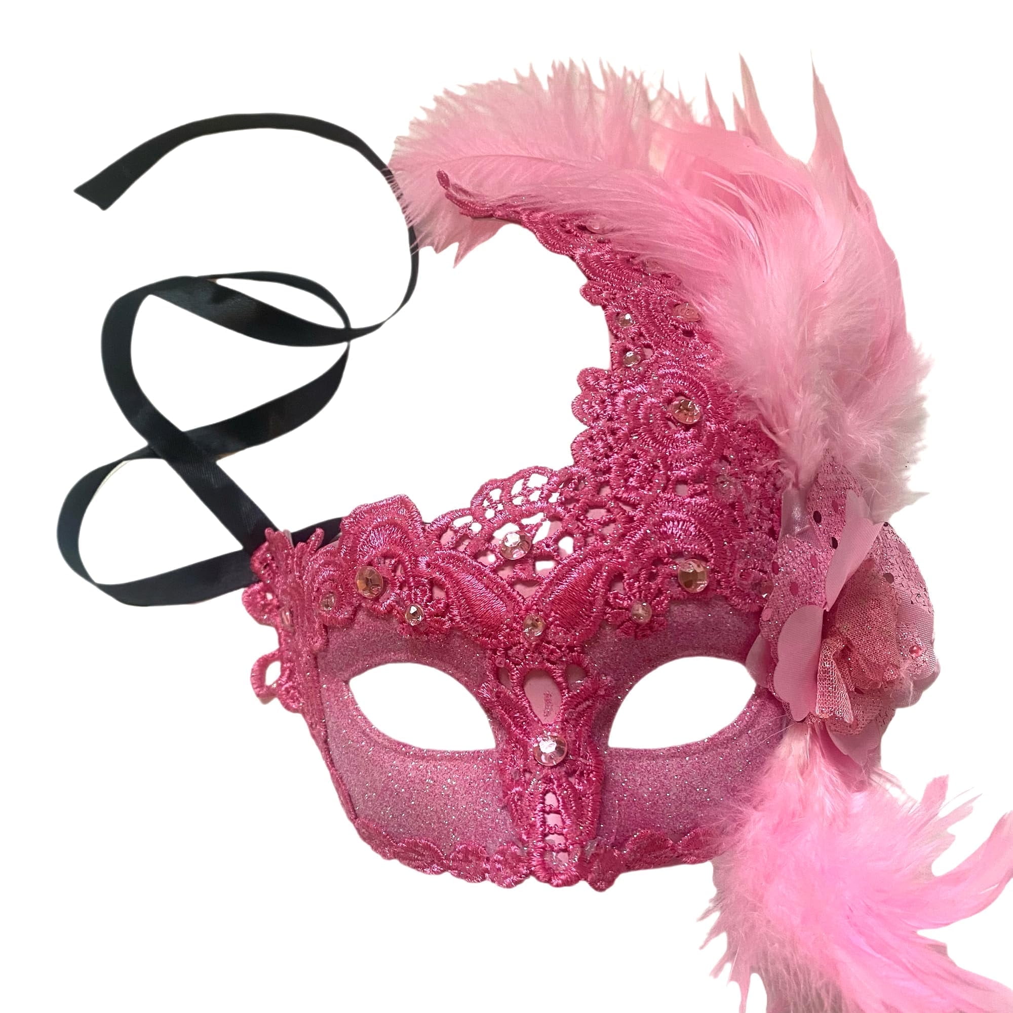 MasqStudio Brocade Lace Masquerade Ball Mask Burlesque Mardi Gras ...