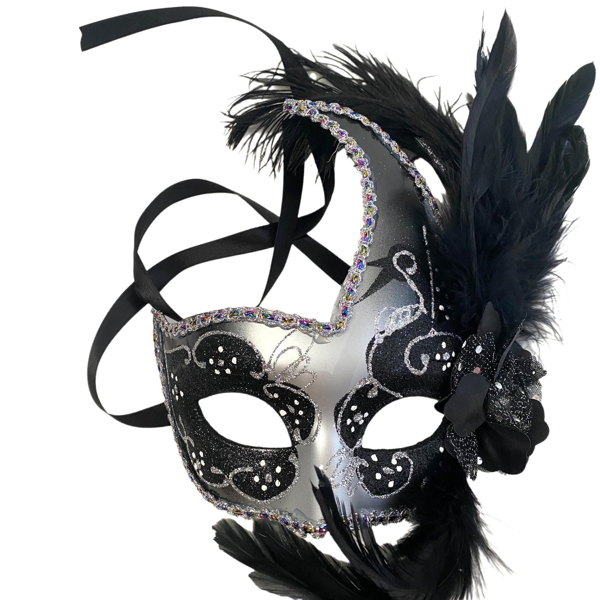 MasqStudio Brocade Lace Masquerade Ball Mask Burlesque Mardi Gras ...