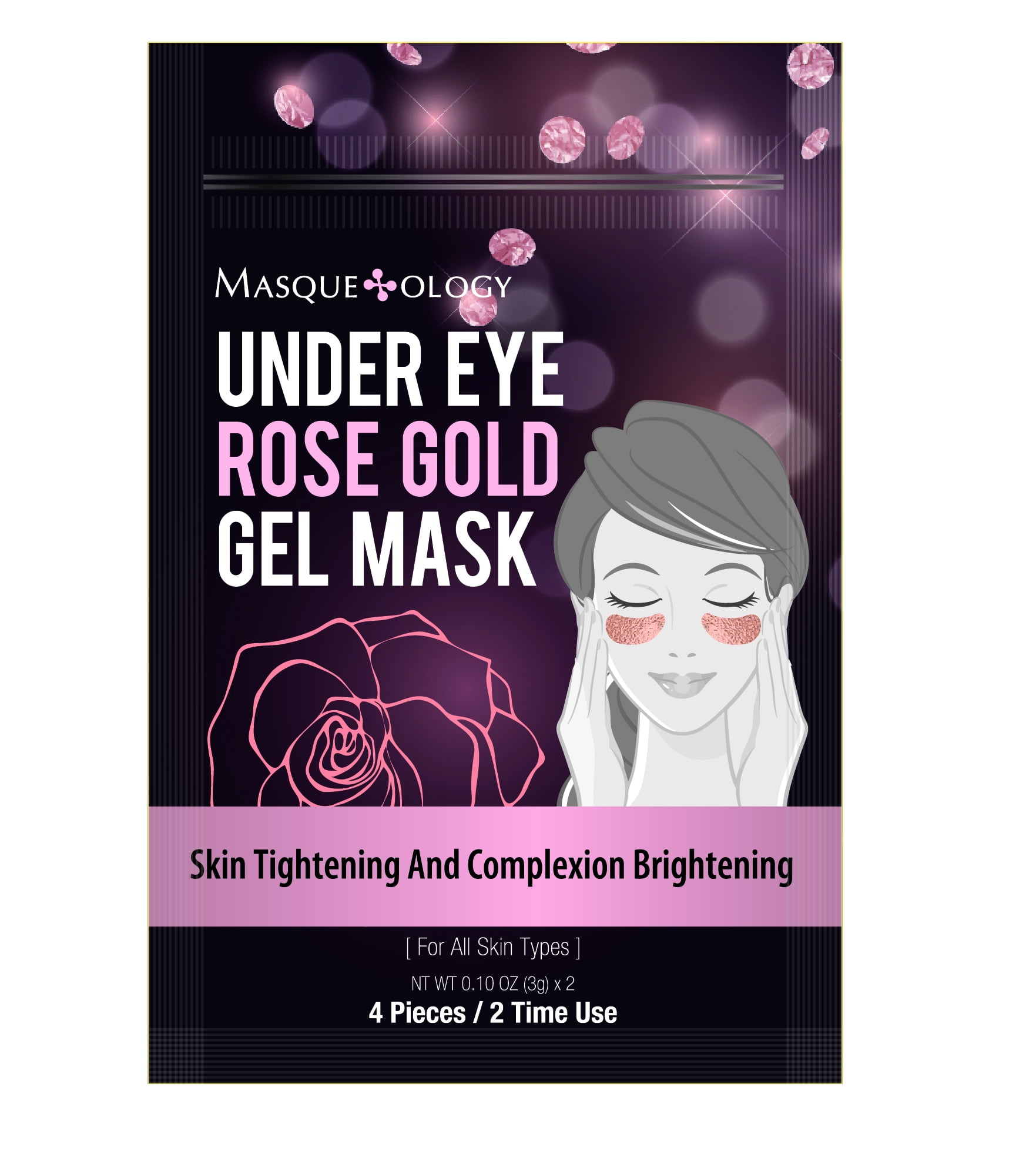 Masqueology Under Eye Rose Gold Mask - Walmart.com