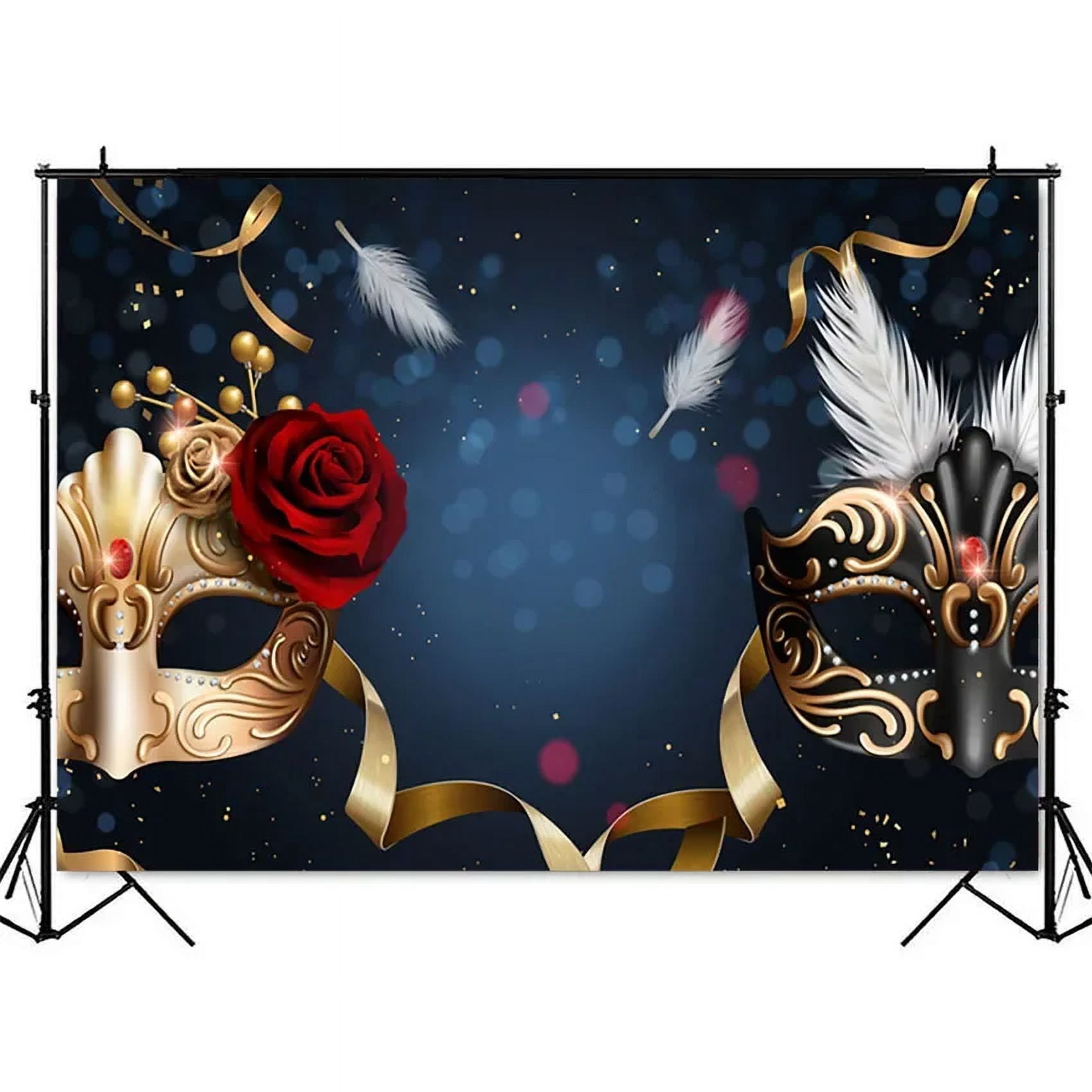 Masquerade Background Dress Up Party Backdrop Party ration Photo Booth ...