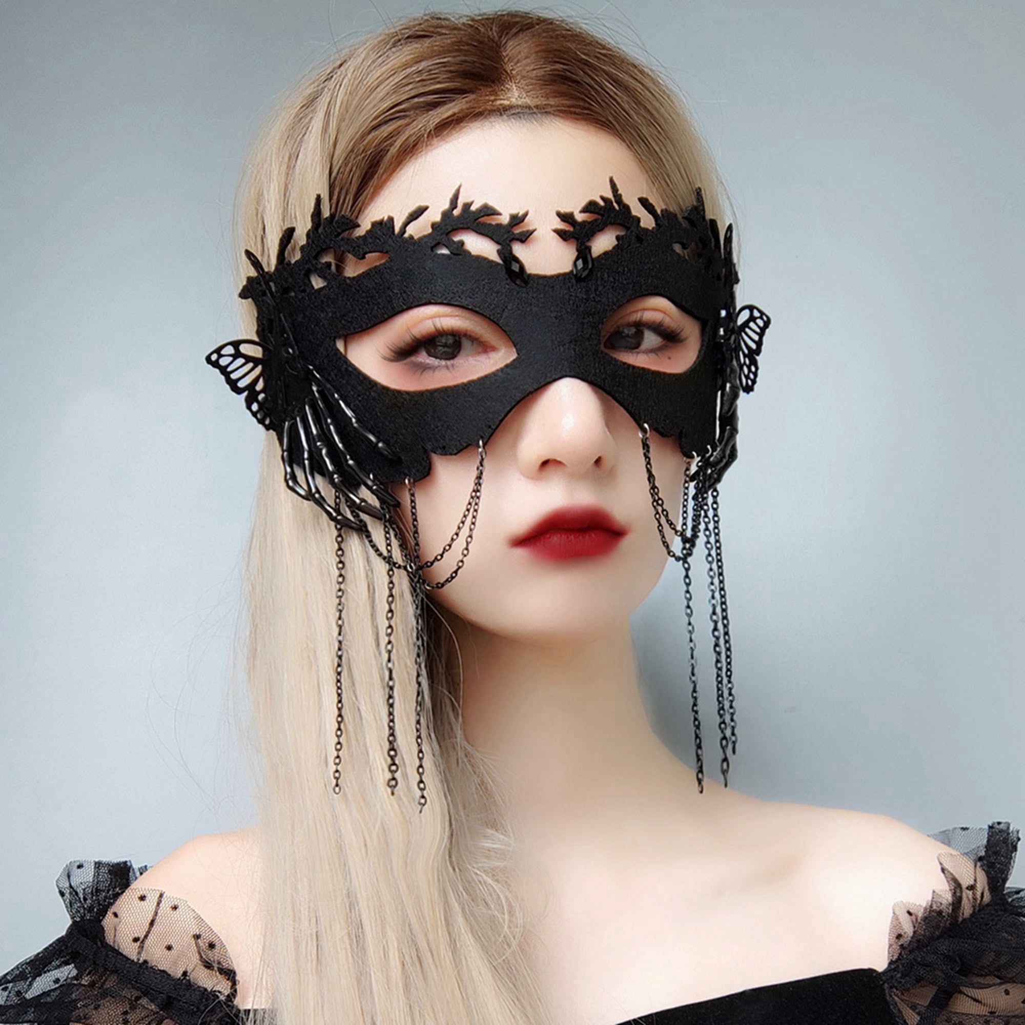 Masquerade Eyemask For Women Halloween Female Half Face Costume Eyewear ...