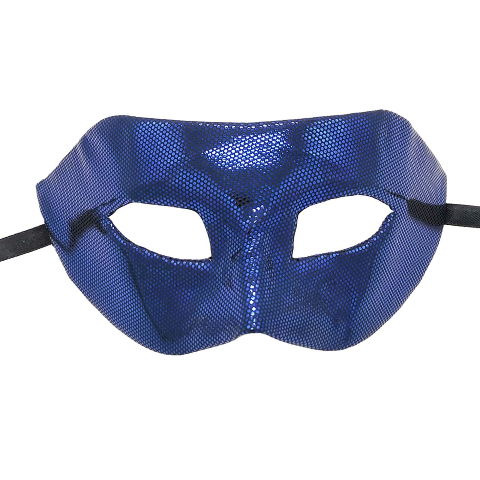 Masquerade Half Face for Stage Performance Fancy Dress Roles Play Blue ...