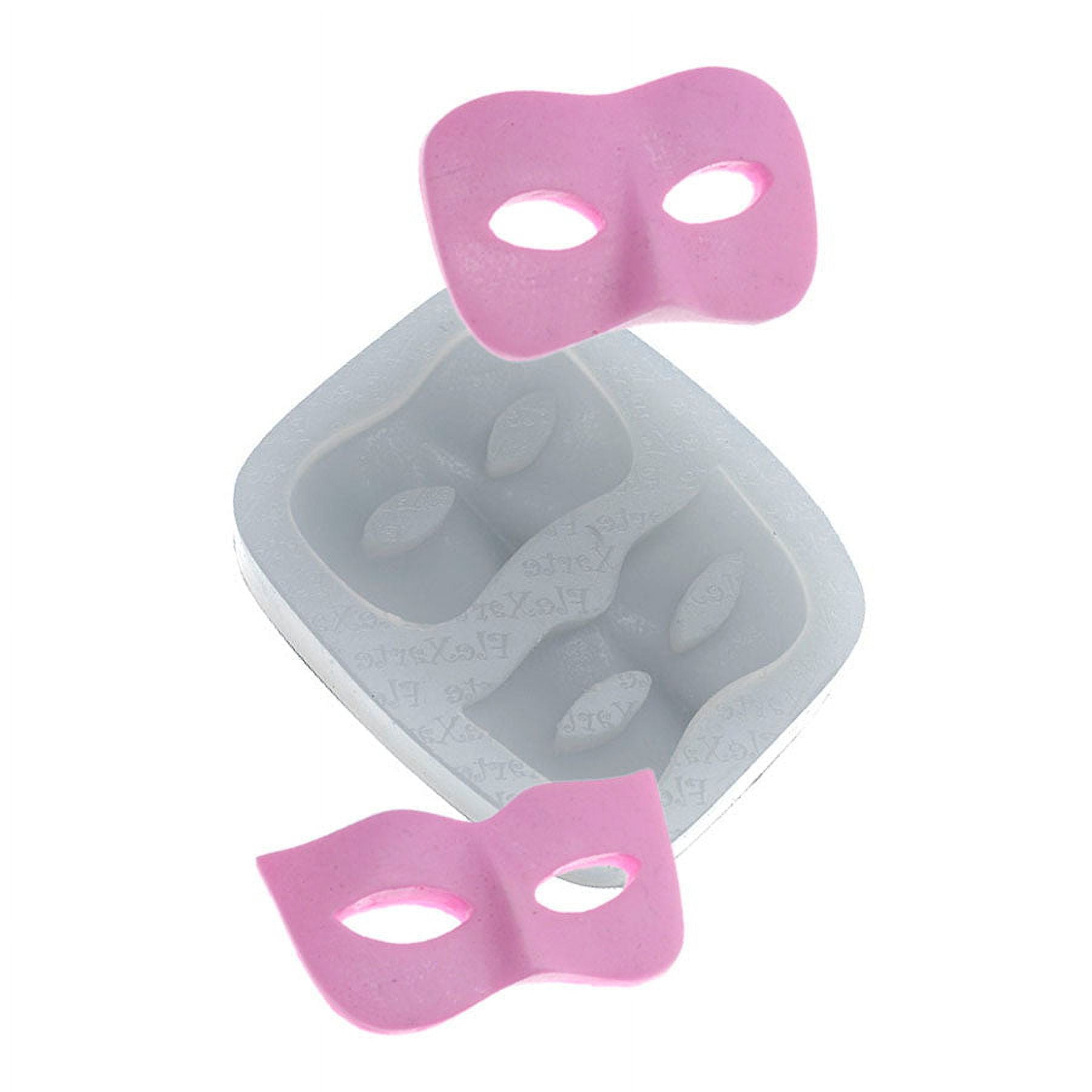 Masquerade Masks Carnival Silicone Mold Cake Cupcake Decorating Fondant ...