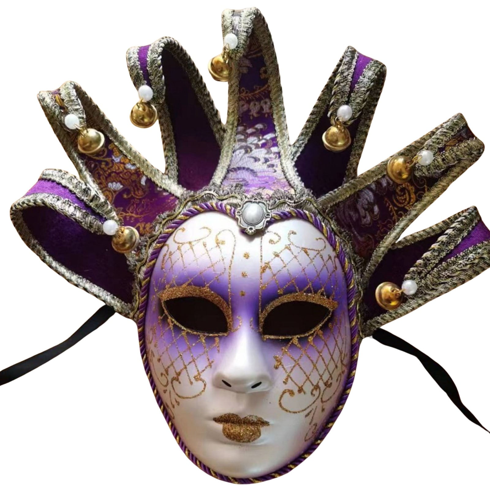 Masquerade Masks For A Party Full Face Guard Painted Dance Party ...