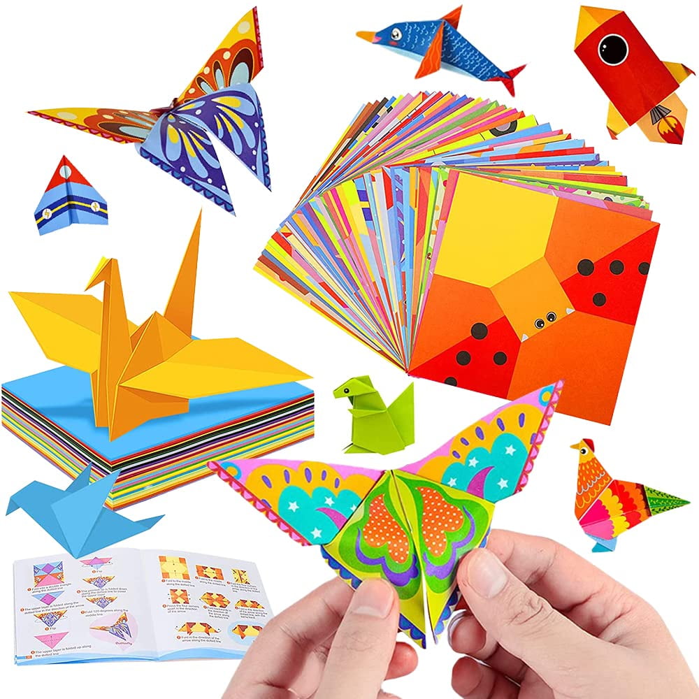 Masroo Craft Origami Paper for Kids 352 Sheets Vivid Colorful Folding ...