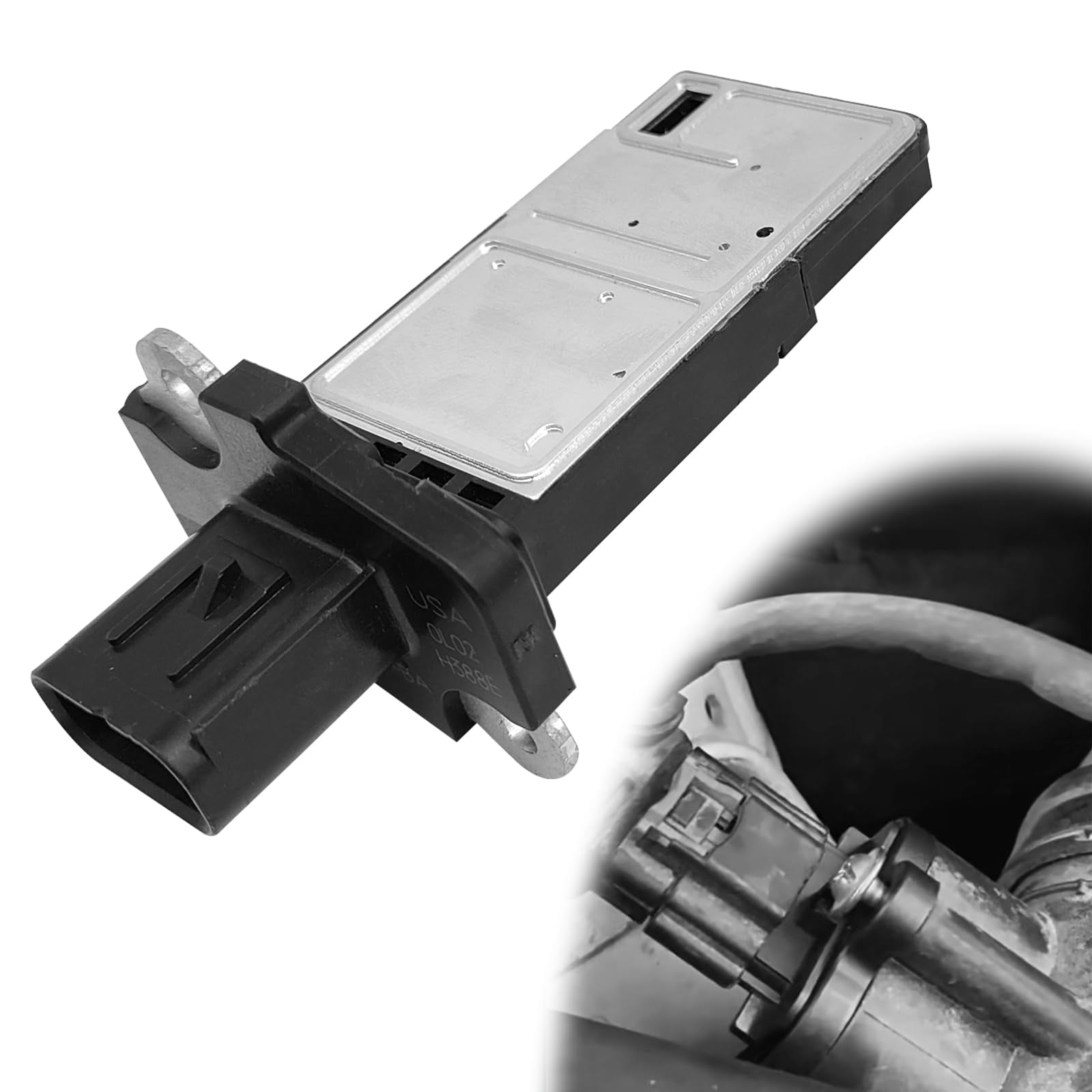 Mass Air Flow Sensor MAF Sensor 3L3Z-12B579-BA MAF0012 Compatible with ...