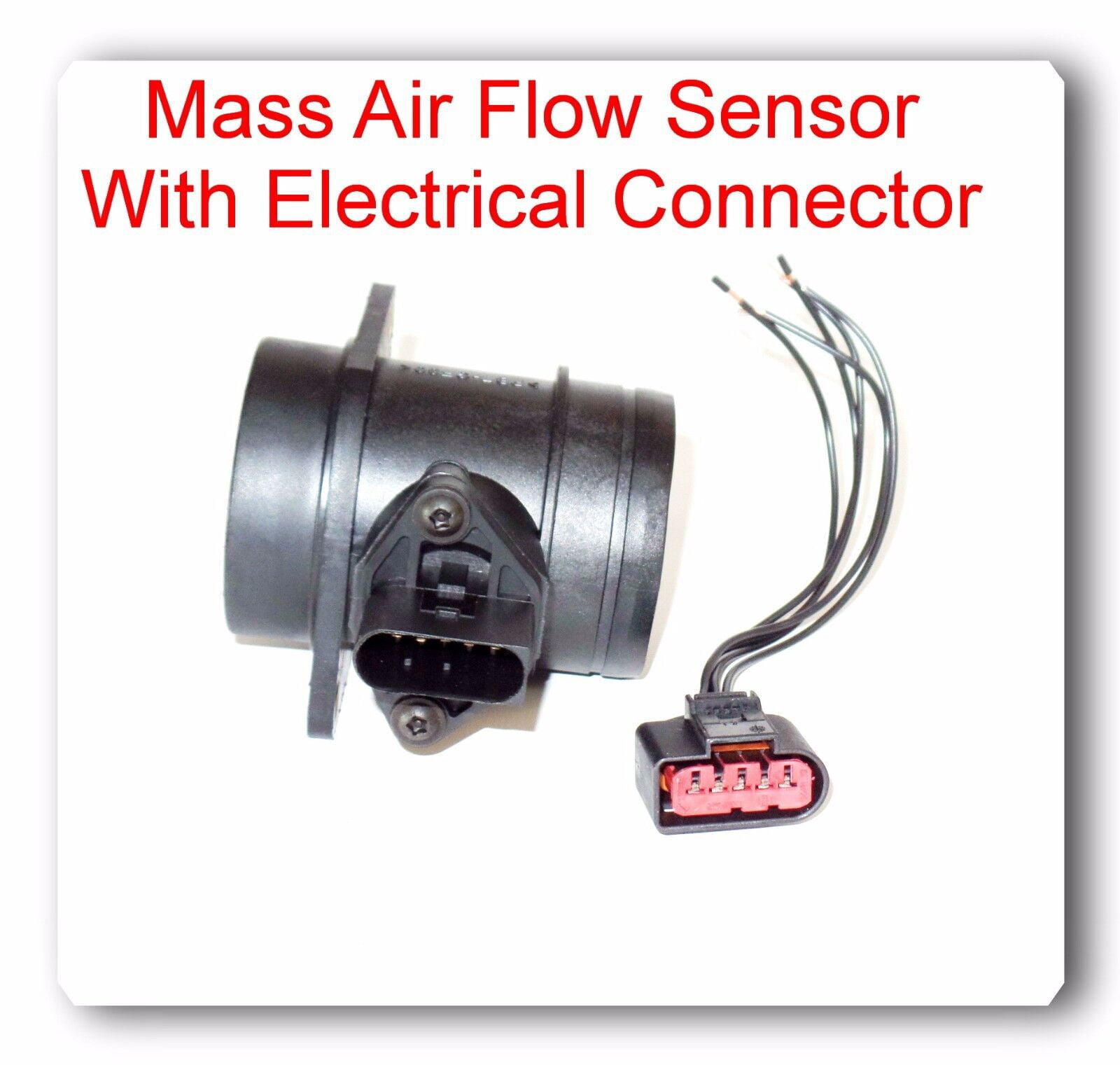 Mass Air Flow Sensor W/Connector Fit: VW Beetle Golf Jetta 1.8L 2.0L ...