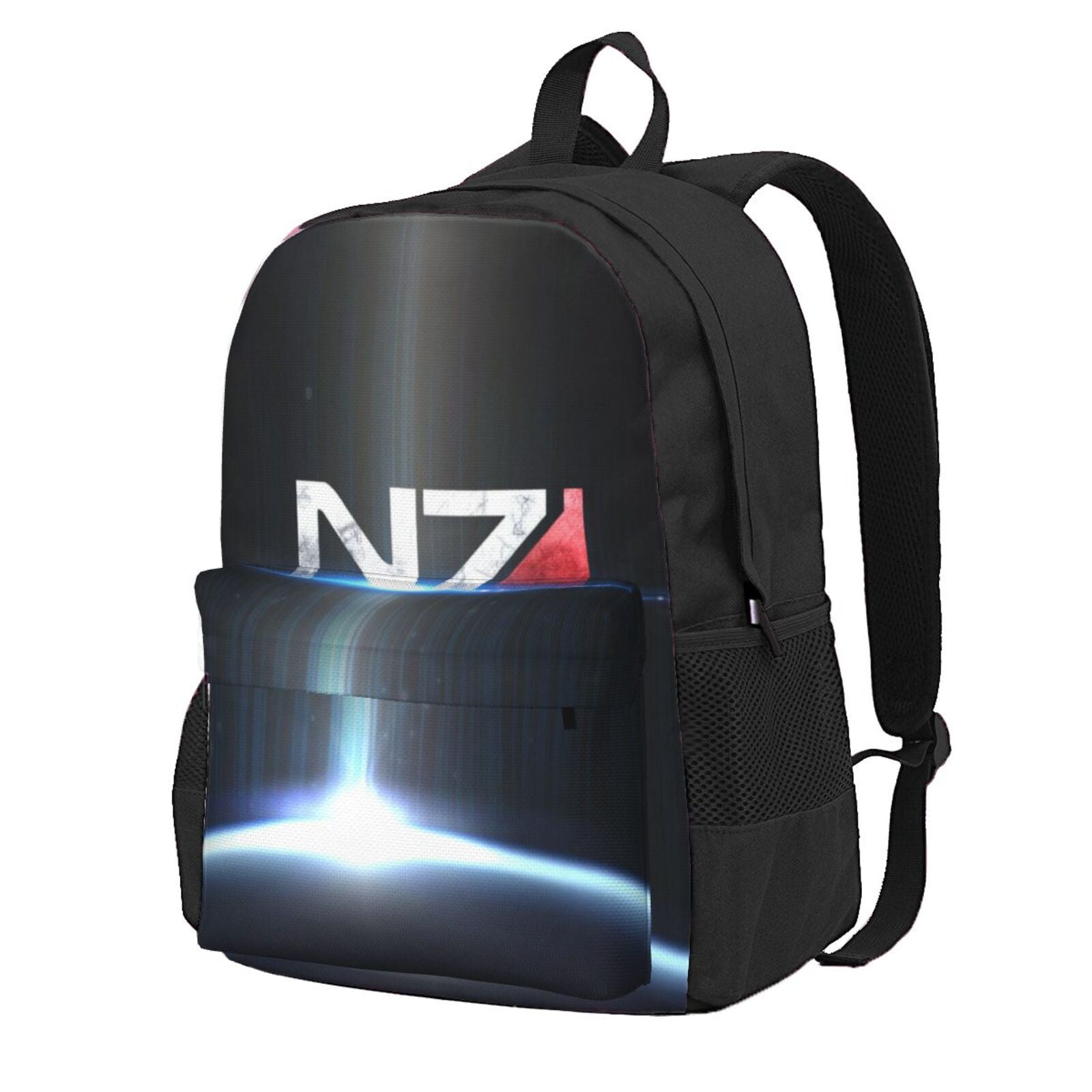 Mass Effect N7 Black Backpack for Women Men Laptop Backpack Work ...