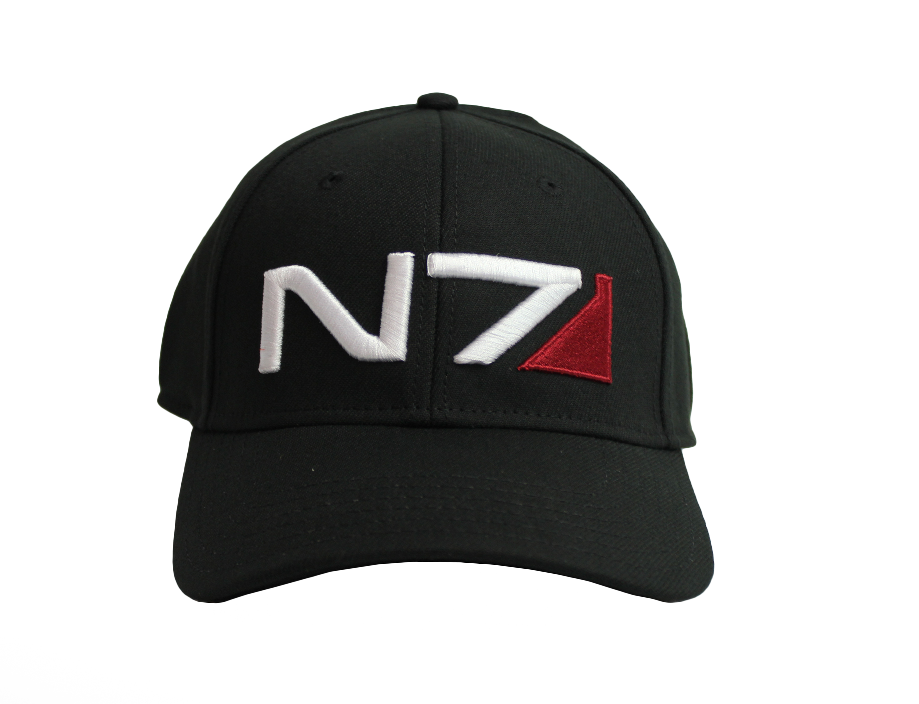Bioworld Mass Effect N7 Black Fitted Hat, One Size Fits Most, 100% ...