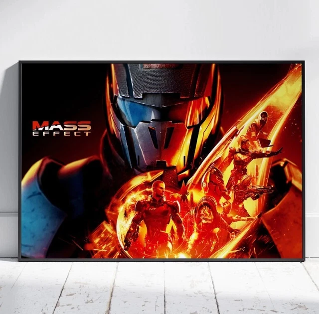 Mass Effect Poster, Commander Shepard Wall Art, Rolled Print 1 NO ...