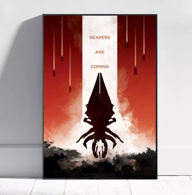 Mass Effect Poster, Commander Shepard Wall Art, Rolled Print 6 NO ...