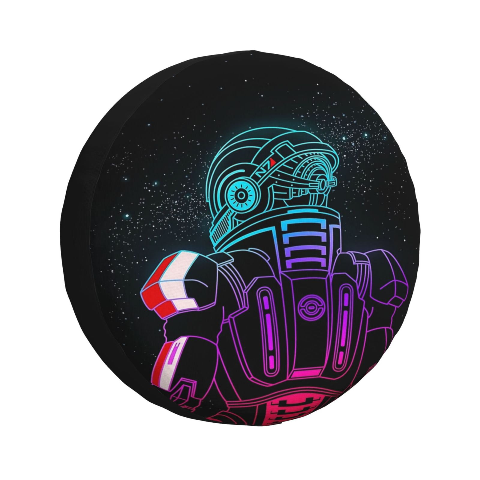 Mass Effect Tire Cover Cartoon Weatherproof Universal Wheel Protectors ...