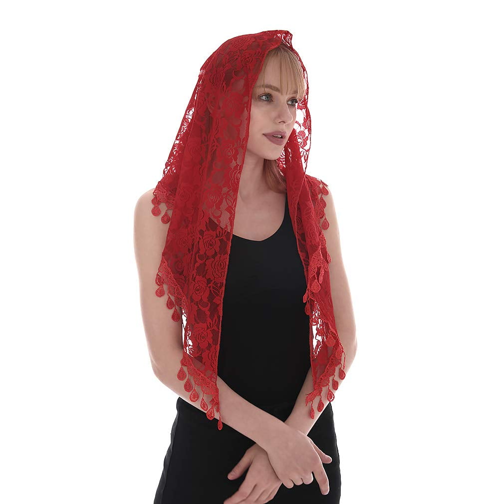 Mass Veil Triangle Mantilla Triangle Lace Infinity Veils Cathedral Head ...