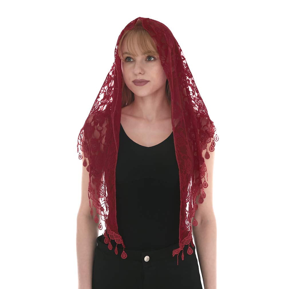 Mass Veil Triangle Mantilla Triangle Lace Infinity Veils Cathedral Head ...