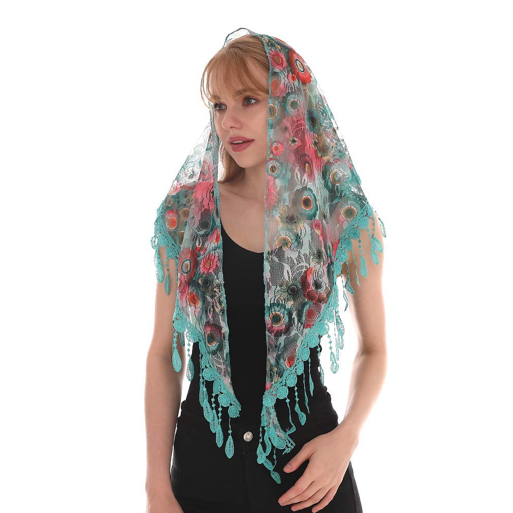 Mass Veil Triangle Mantilla Triangle Lace Infinity Veils Cathedral Head ...
