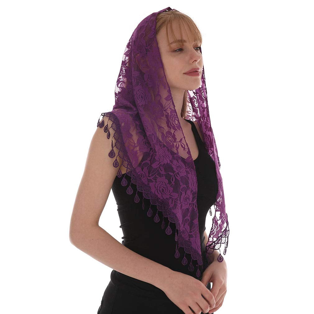 Mass Veil Triangle Mantilla Triangle Lace Infinity Veils Cathedral Head ...