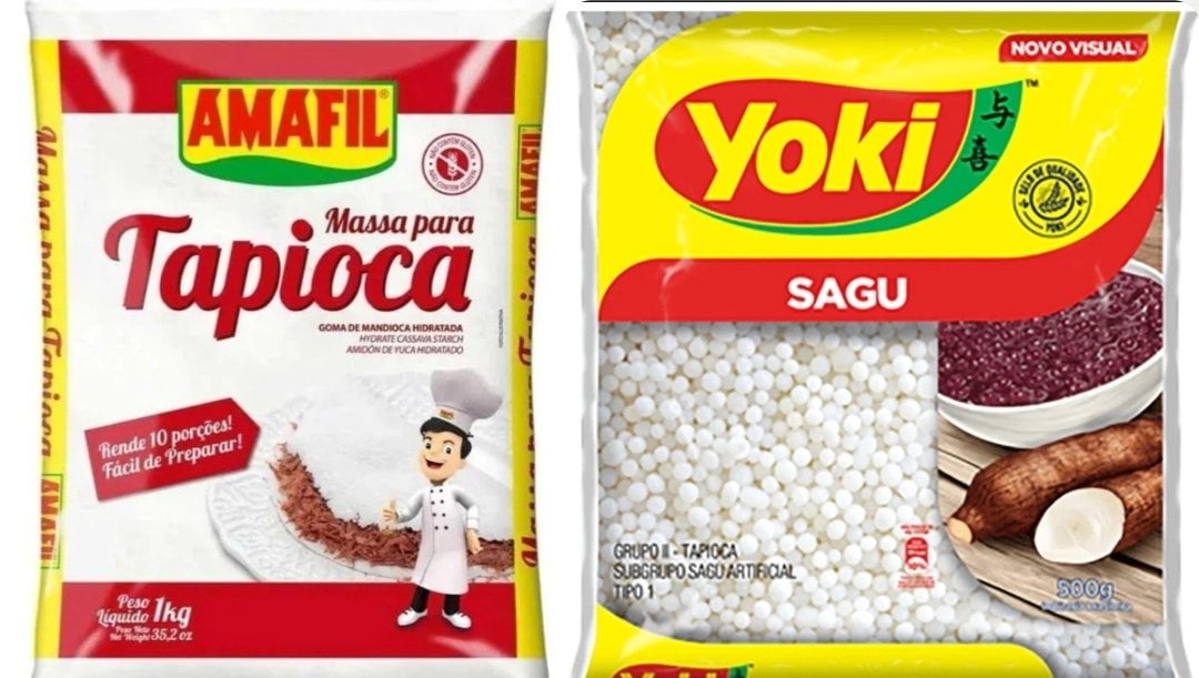 Massa Hidratada Para Tapioca Amafil 500g + Sagu Yoki 500g Brazil in ...