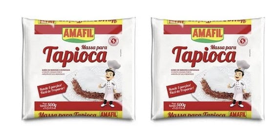 Massa Tapioca Brasileira Amafil Pack 2x500g Brazil in Texas Bundle ...