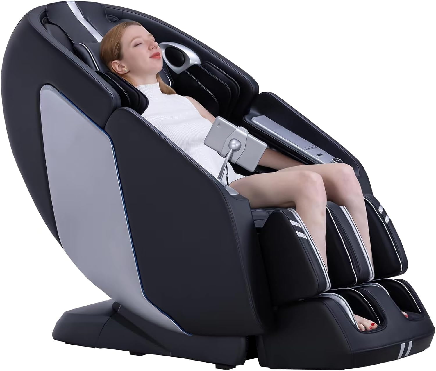 MassaMAX 2024 4D Massage Chair,Auto Extension Footrest Zero Gravity ...