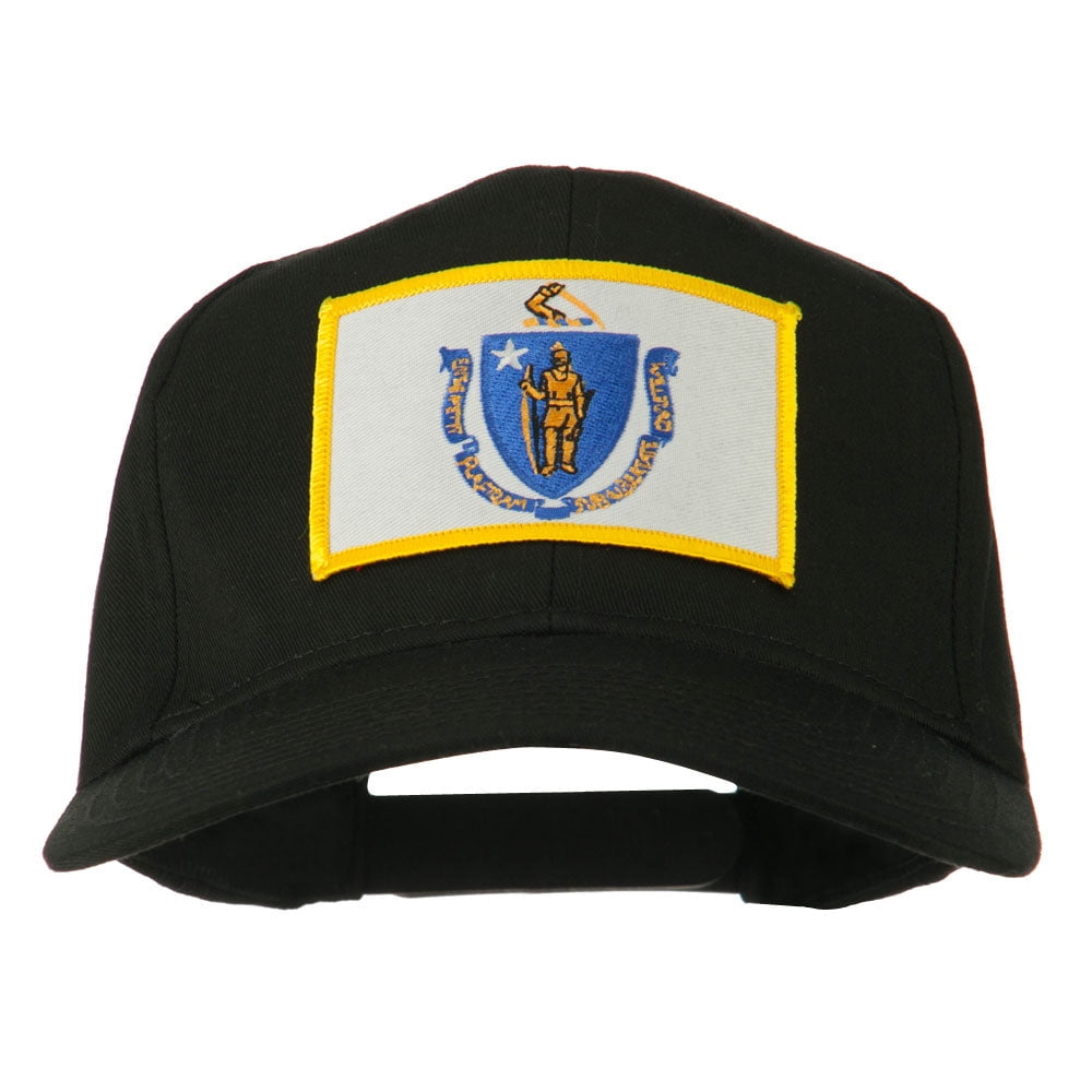 Massachusetts State High Profile Patch Cap - Black OSFM - Walmart.com
