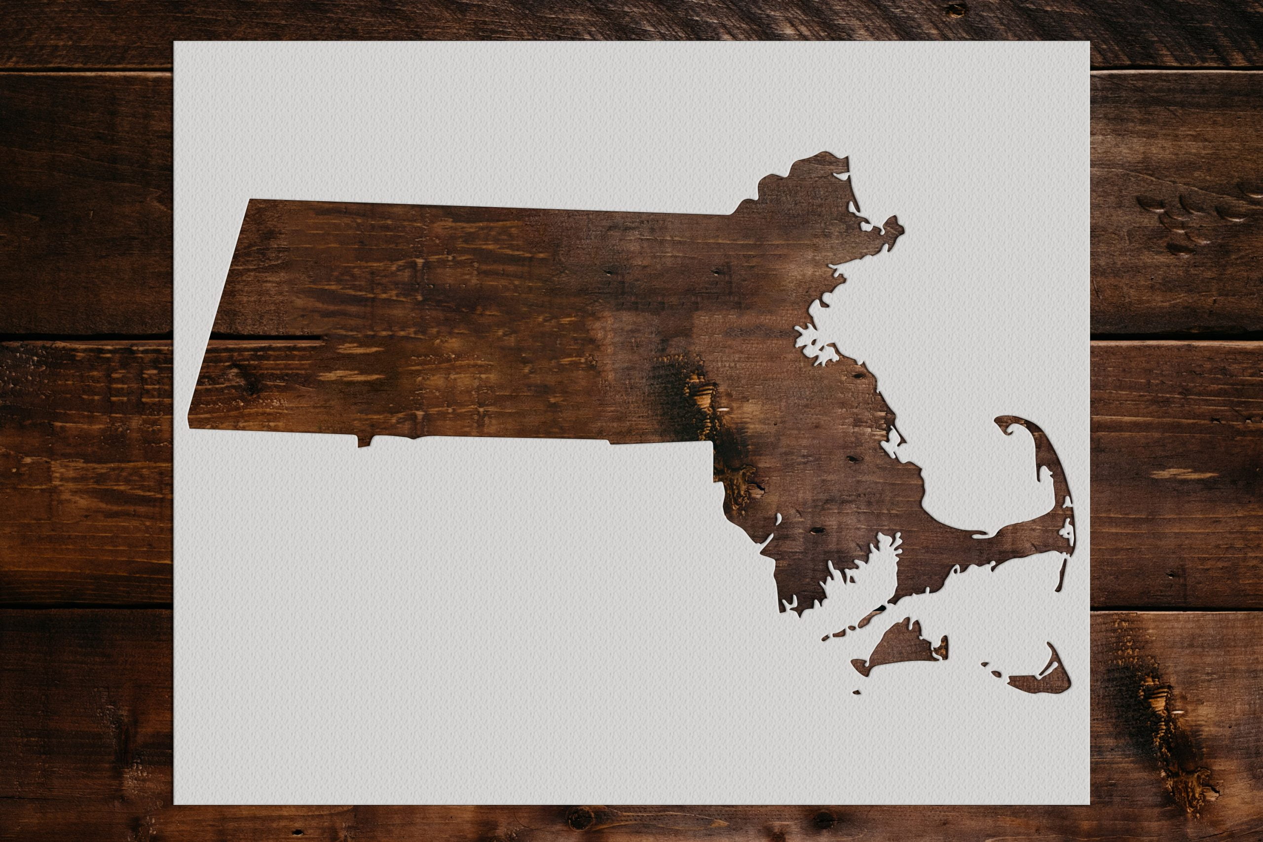 Massachusetts State Stencil- Art and Wall Stencil (18"x24") - Walmart.com