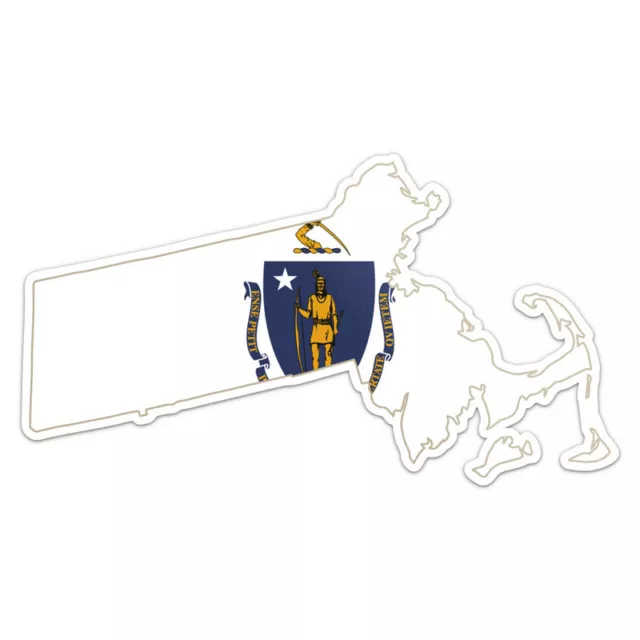 Massachusetts State Sticker Phone Decal Water Bottle Stickers Car ...