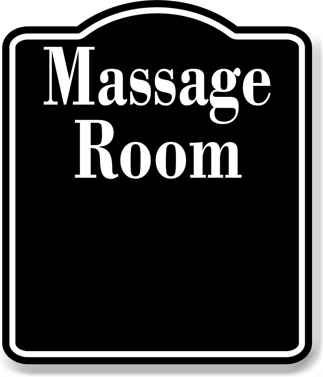 Massage BLACK Aluminum Composite Sign, 8.5"x10" - Walmart.com