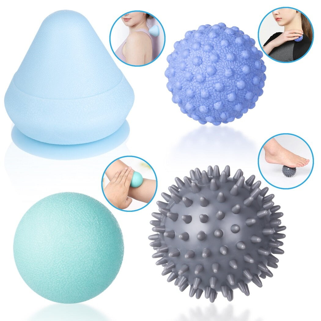Massage Ball Set, 4PCS Trigger Point Massage Therapy Balls for ...