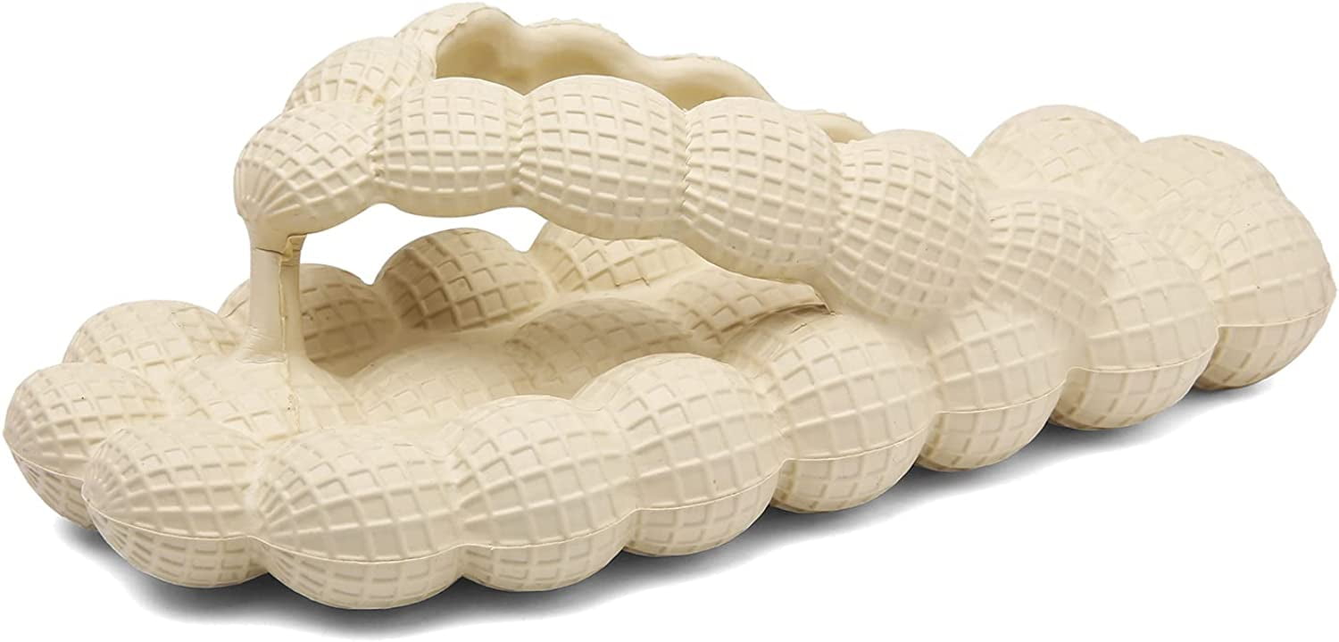 Massage Bubble Slides Flip Flops for Women Men, Golf Ball Bubble Cloud ...