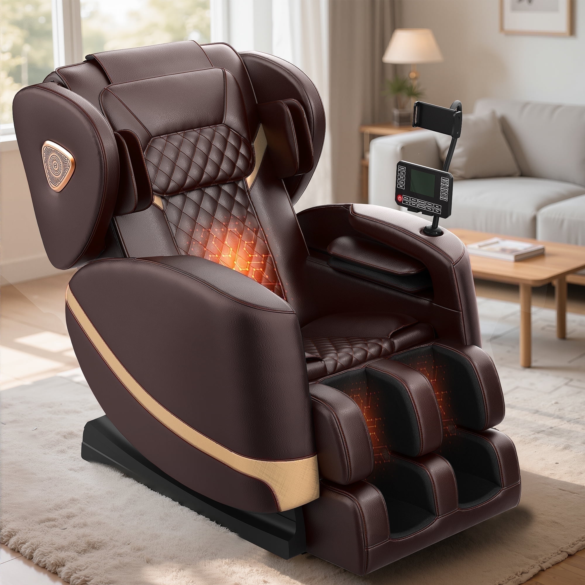 Znines Zero Gravity Full Body Massage Chair Recliner with 10 Rollers ...