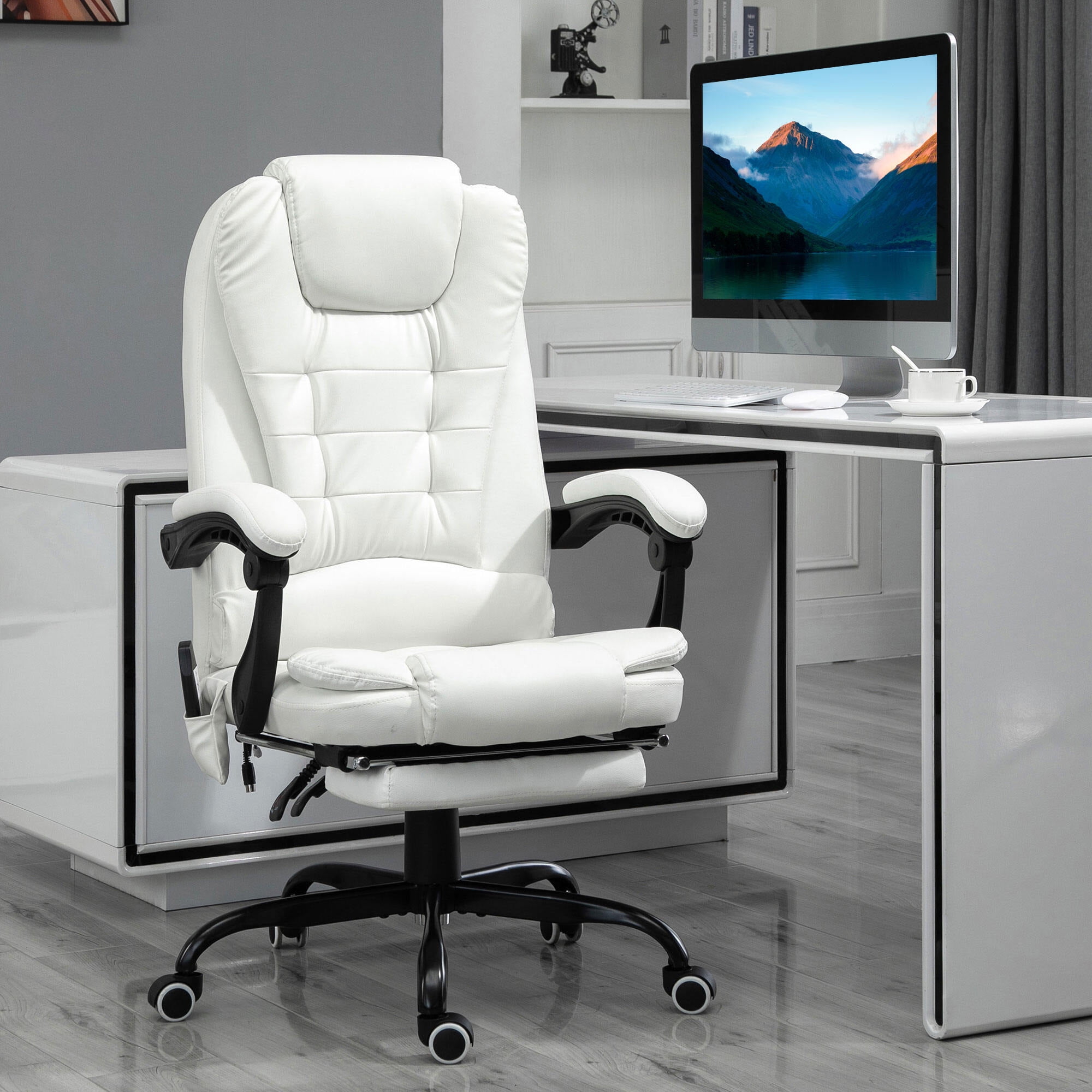 Massage Chairs Vinsetto 7-Point Vibrating Massage Office Chair, High ...